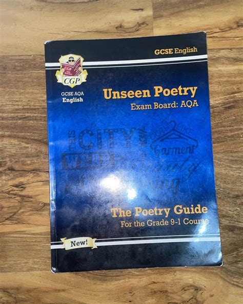 New Gcse English Aqa Unseen Poetry Guide Book 1 Includes Online Edition By Cgp £230 Picclick Uk