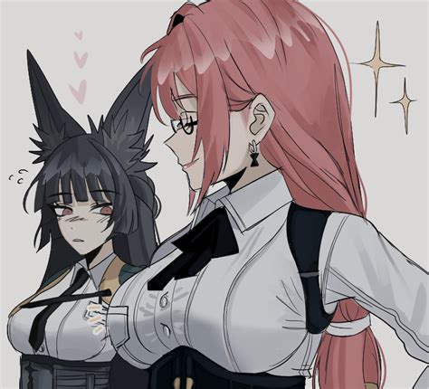 Hoshimi Miyabi And Tsukishiro Yanagi Zenless Zone Zero Drawn By Saint