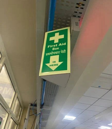 Acrylic Rectangular Exit Signage Board For Safety Measure Board Thickness 3 Mm At Rs 110 Sq