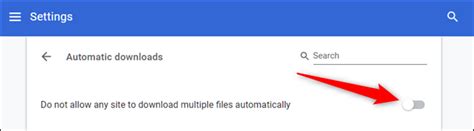 how to enable or disable multiple file downloads in chrome