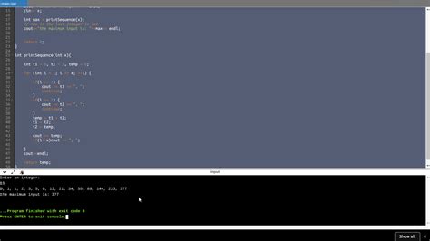 C Find The Nth Term Of The Fibonacci Sequence Stack Overflow