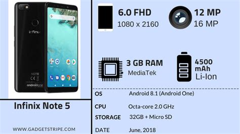 Infinix Note Specifications Price In Nigeria Gadgetstripe