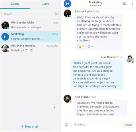 Chat User Guide Of Ui Complex Widgets Chat Webix Docs