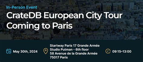 Cratedb On Linkedin Cratedbcitytour Paris Dataanalysis Ai Automl