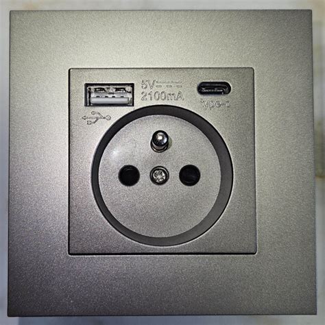 Розетка с Usb и Type C 16 А с заземлением купить по низкой цене в интернет магазине Ozon