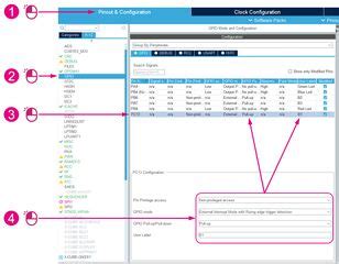 File Connectivity WBA CMX Pinout Buttons Configuration Stm Mcu
