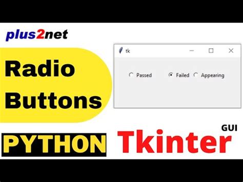 Managing Radio Buttons In Tkinter Gui By Setting And Reading Selected