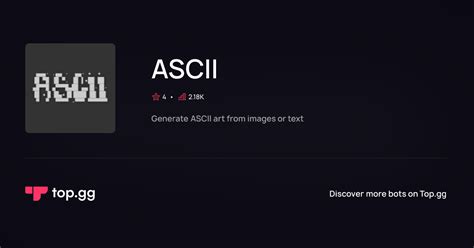 Add Ascii Discord Bot The 1 Discord Bot And Discord App List
