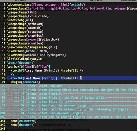 How To Expand Lines In Vim Latex Super User