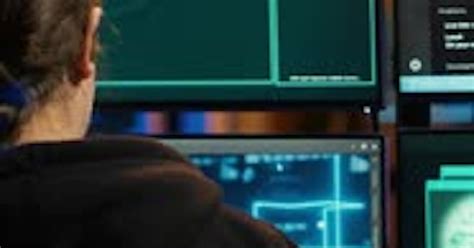 Vertical Video Hacker Drinking Coffee While Running Artificial Intelligence Spyware Software