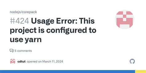 Usage Error This Project Is Configured To Use Yarn · Issue 424