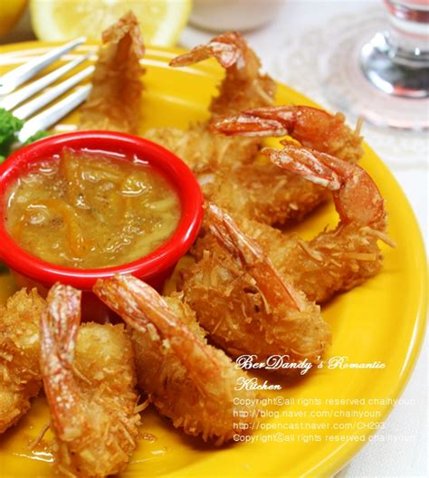 코코넛 쉬림프 꼬리를 치켜세운 새우튀김~ 아웃백 베니건스보다 맛있쥐 네이버 블로그