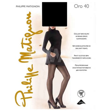 Колготки женские Philippe Matignon Oro 40 den - размер 5 Platino - IRMAG.RU