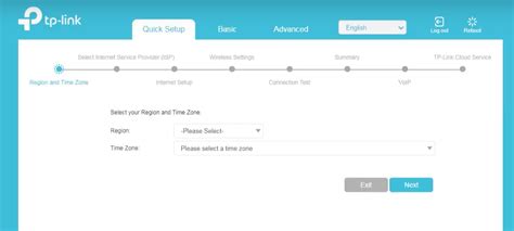 how to set up tp link dsl modem router on web management page