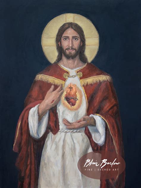 Sacred Heart Of Jesus Print Estampes Dart Catholique Art Etsy France