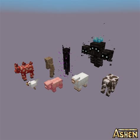 Ashen Custom Mobs X Fresh Animations Gallery Minecraft Resource Packs Curseforge