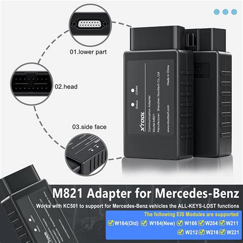 XTOOL Car Key Chip Programming Tool With M Adapter And KC Key Programmer Compatible
