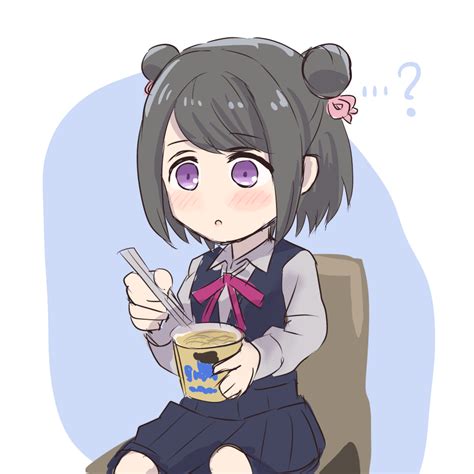 「特上と書かれたちょっと高いシーフードのカップ麺を食べてみたものの通常のシーフード」ウサ小のイラスト