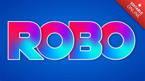 Robo Text Effect Generator Textstudio