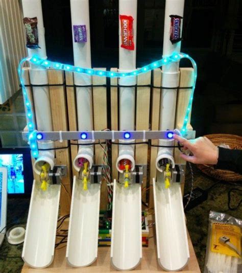 Build An Arduino Powered Candy Vending Machine Vending Machine Diy