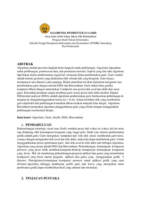 Doc Algoritma Pembentukan Garis