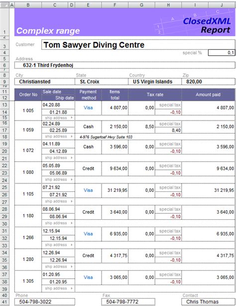 template complex report · issue 197 · mini software miniexcel · github