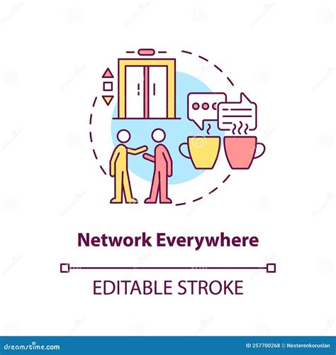 Network Everywhere Concept Icon Vector Illustration 257700268
