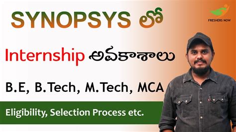 Synopsys Internship 2023 Opportunity For Graduates Youtube