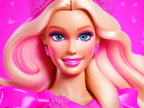 Premium Ai Image Beautiful Barbie In Pink