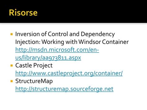 Dependency Injection And Inversion Of Control Pptx