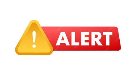 Premium Vector Alert Sign Attention Warning Attacker Alert Sign Technology Cyber Security