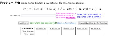 solved find a vector function r that satisfies the following