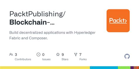 GitHub PacktPublishing Blockchain Development With Hyperledger Build Decentralized
