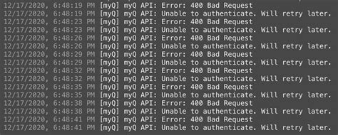Still Getting 400s From Myq Api After Installing 236 · Issue 203 · Hjdhjdhomebridge Myq · Github