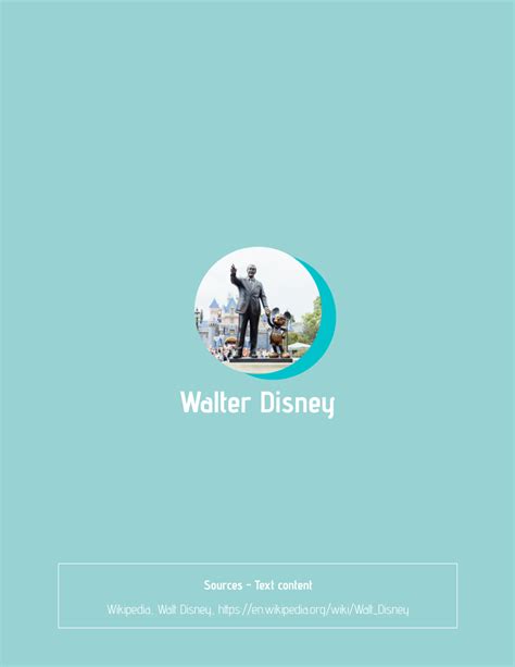 Walt Disney Entrepreneur Biography