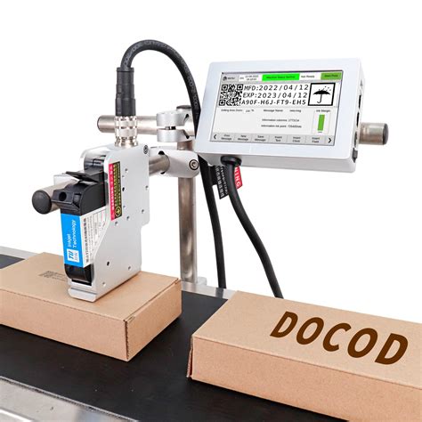 Docod T180e Expiry Date Barcode Batch Coding Machine 127 Mm Tij Online Thermal Inkjet Printer