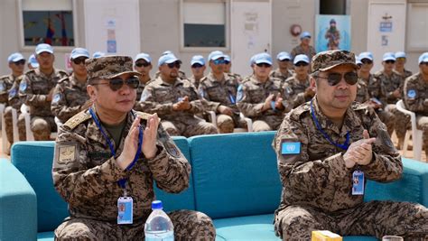 БАТЛАН ХАМГААЛАХЫН САЙД С БЯМБАЦОГТ БНӨСУ Д ЯВАГДАЖ БУЙ НҮБ ЫН ЭНХИЙГ САХИУЛАХ АЖИЛЛАГААНД ҮҮРЭГ