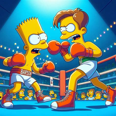 Bart Simpson Boxing Fight By Logarrevan On Deviantart