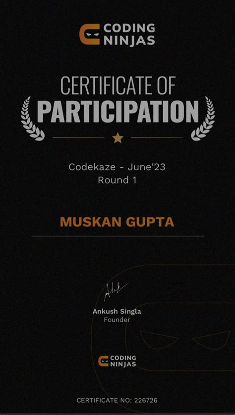 Muskan Gupta On Linkedin Codingninjas Opportunity Learning