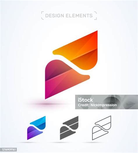 추상 삼각형 두 가지 요소 시너지 로고 디자인 템플릿 응용 프로그램 아이콘입니다 에너지 합류에 대한 스톡 벡터 아트 및 기타 이미지 Istock