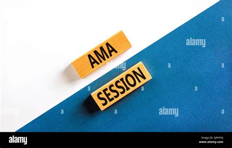 Ama Ask Me Anything Session Symbol Concept Words Ama Ask Me Anything Session On Wooden Blocks