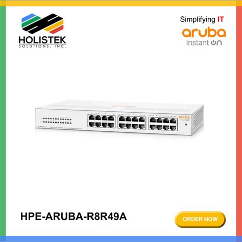 Hpe Networking Instant On R8r48a Switch 16p Gigabit Cl4 Poe 124w 1430 Umanaged Switch