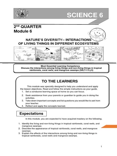 Science 6 Q2 Week 6 Pdf Mangrove Ecosystem