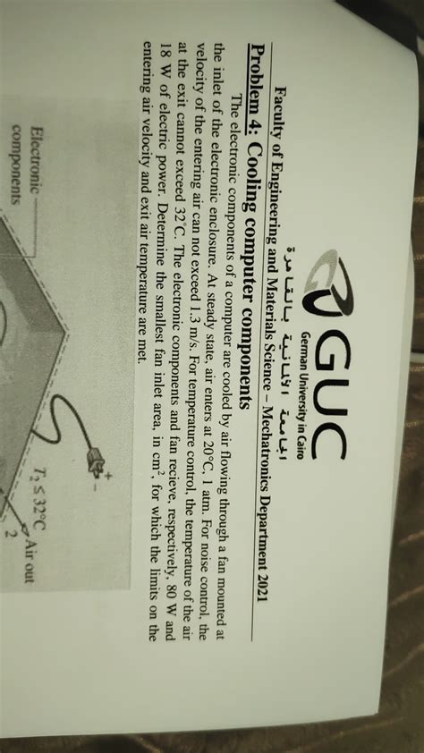 Guc German University In Cairo Faculty Of Engineering And Materials Science Mechatronics