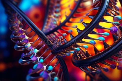 close up of colorful object with many strings and beads generative ai