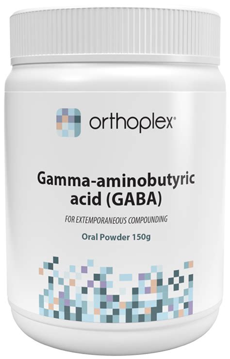 Gamma Aminobutyric Acid Gaba 150g Orthoplex Amrita Nutrition