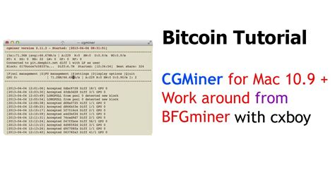 CGMiner On Mac OSX 10 9 Installation Work Around Bitcoin Weekly Show YouTube