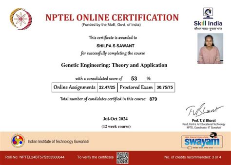 Msshilpa Sawant On Linkedin Nptel Swayam Iitg