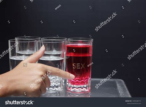 Womans Hands Press Sex Drinking Water Stock Photo Shutterstock