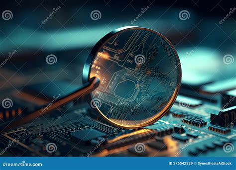 Nanotechnology Microchip Chip Board Processor Futuristic Computing